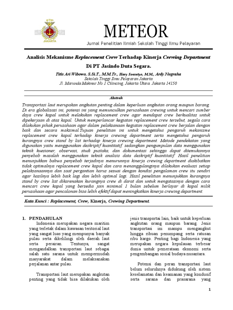 Meteor Crewing | PDF