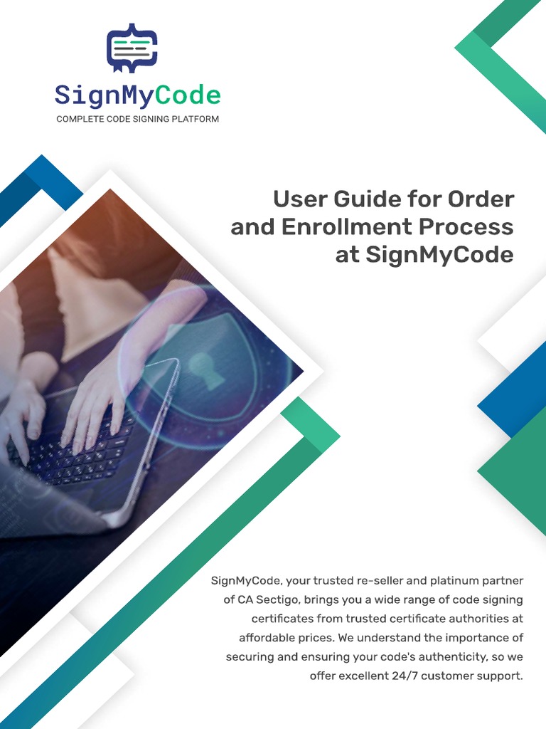 SignMyCode Certificate Order Guide | PDF