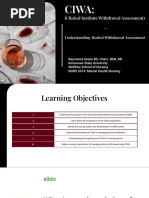 Glasgow Modified Alcohol Withdrawal Scale (GMAWS) | PDF