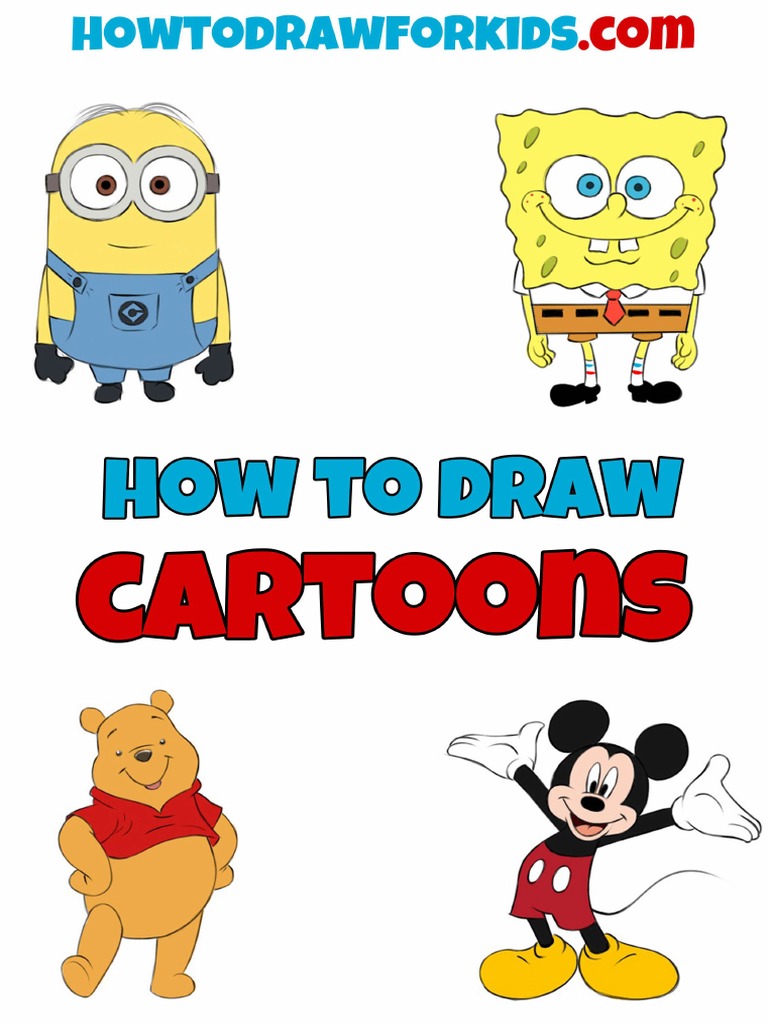 Cartoons Drawing Worksheets | PDF