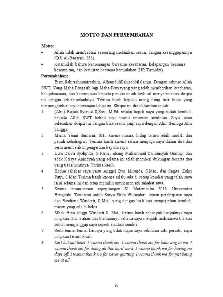 Moto Dan Persembahan | PDF