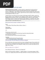 Sample of Opening Remarks | PDF