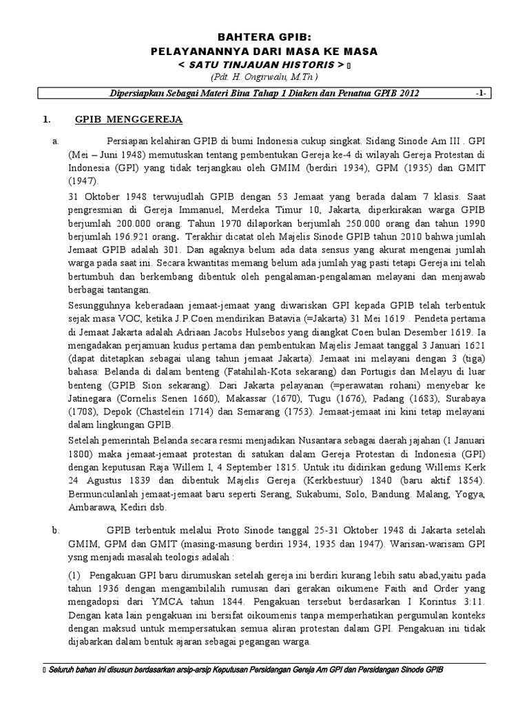 Sejarah dan Perkembangan GPIB | PDF