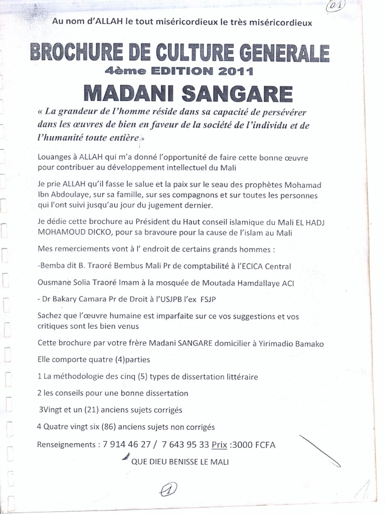 Culture Generale | PDF