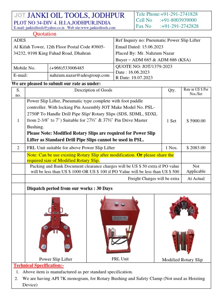 Power Slip Lifter | PDF
