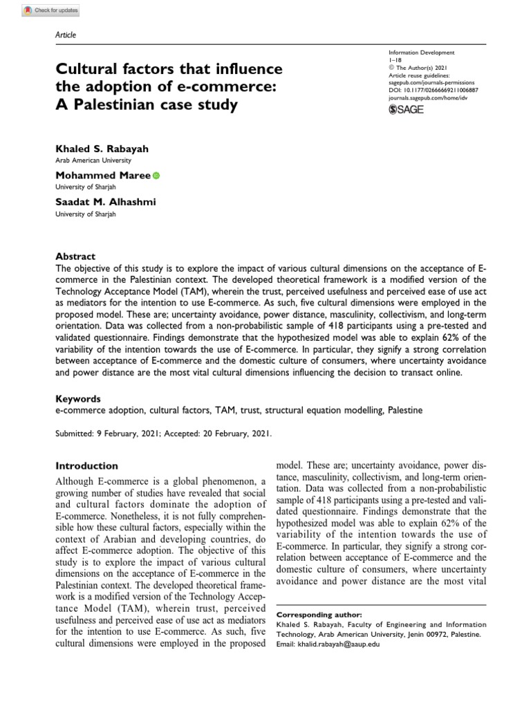 Published Paper in Information Development e Commerce Culture | PDF