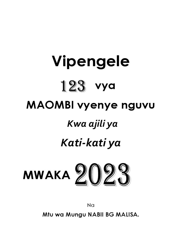 Vipengele Vya Maombi 23 | PDF