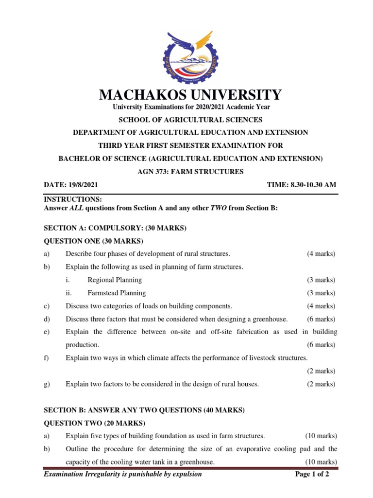 Agn 373 Farm Structures | PDF