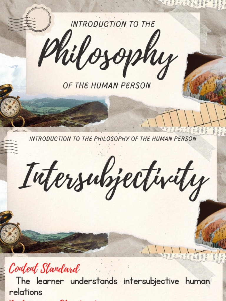 Lesson 6 - Intersubjectivity | PDF