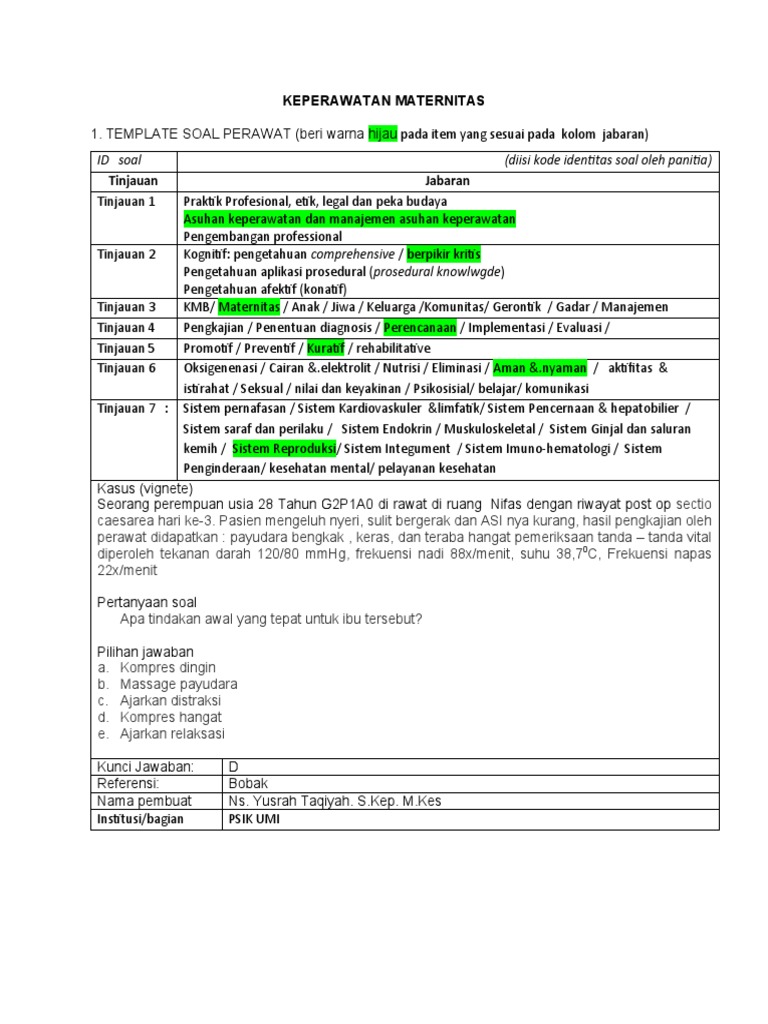 Maternitas UMI 10 | PDF