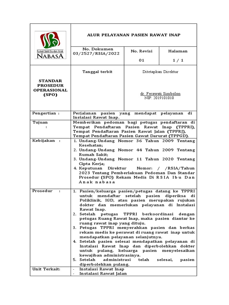 Alur Pelayanan Pasien Ranap Dan Rajal | PDF | Sains & Matematika