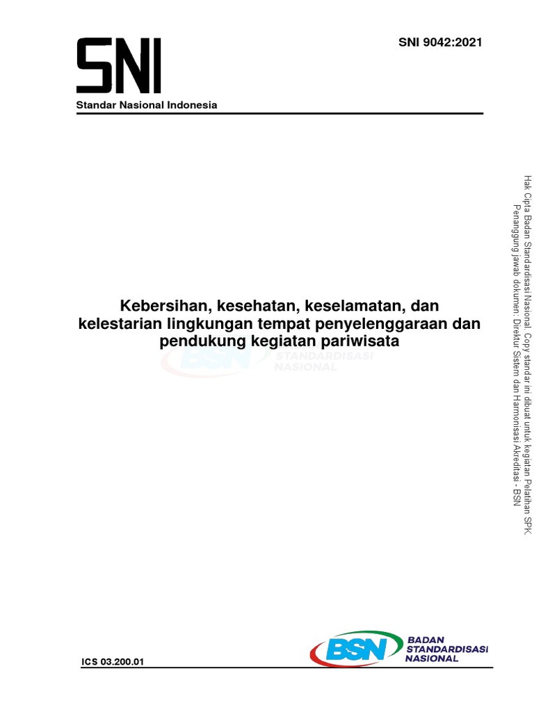 Sni 9042-2021 | PDF