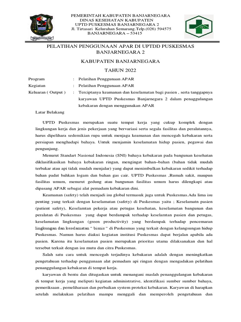 Pelatihan Penggunaan Apar | PDF