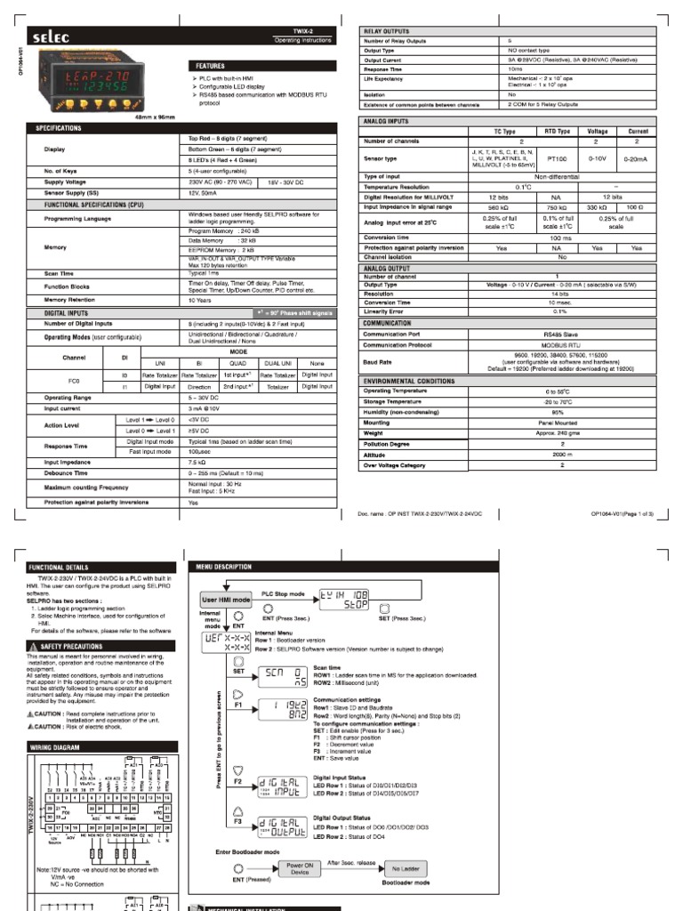 TWIX 2 - Instruction Manual | PDF