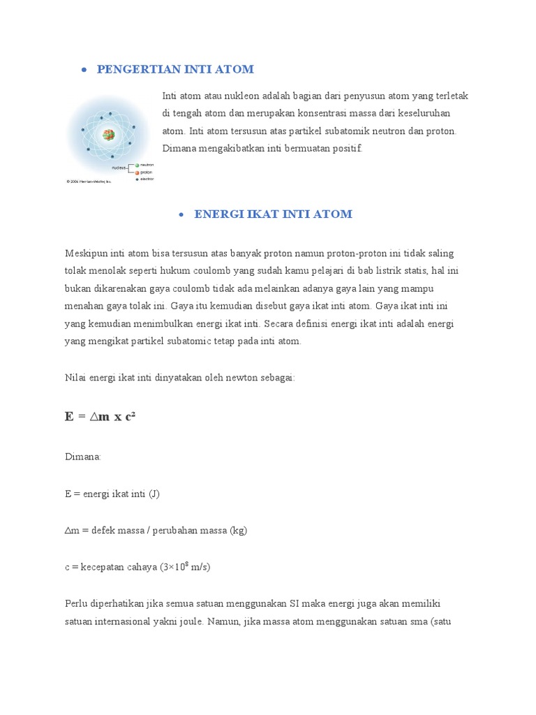 Inti Atom Nuri | PDF