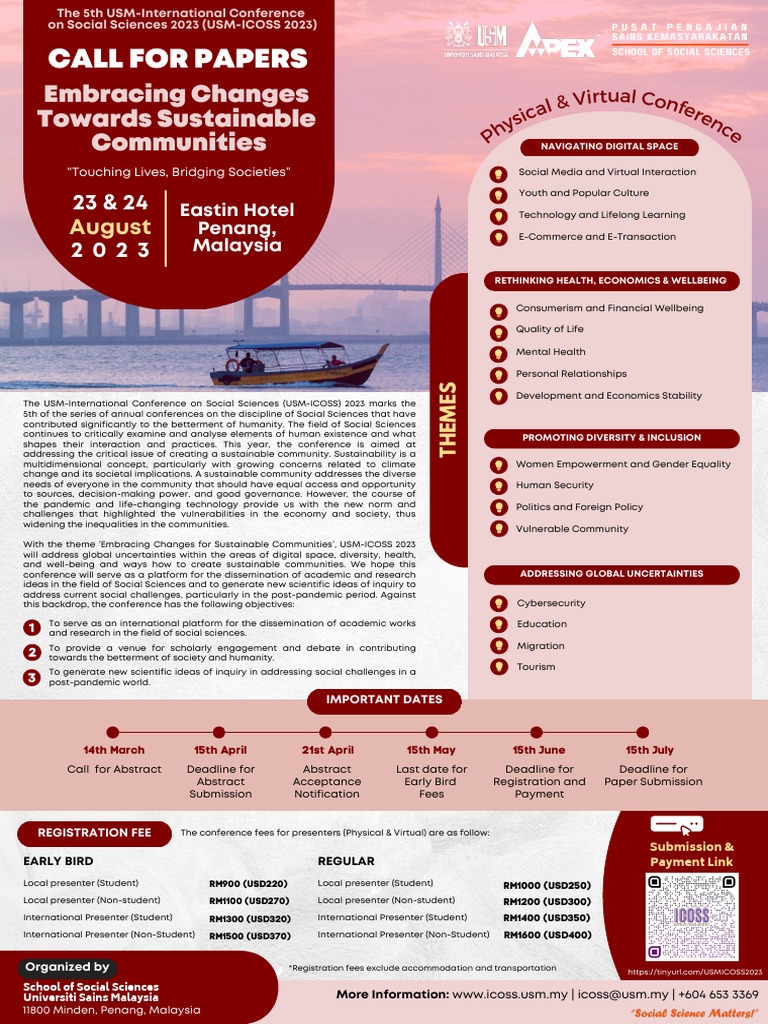 The 5th USM-International Conference On Social Sciences 2023 (USM-ICOSS ...
