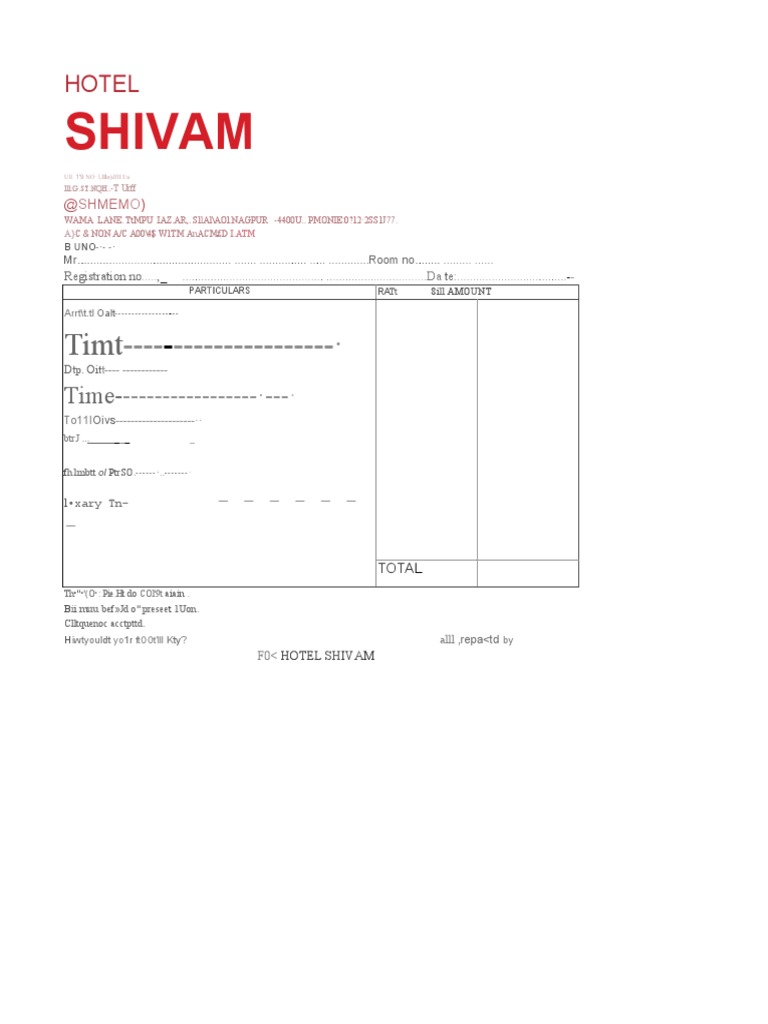 Shivam: Hotel | PDF