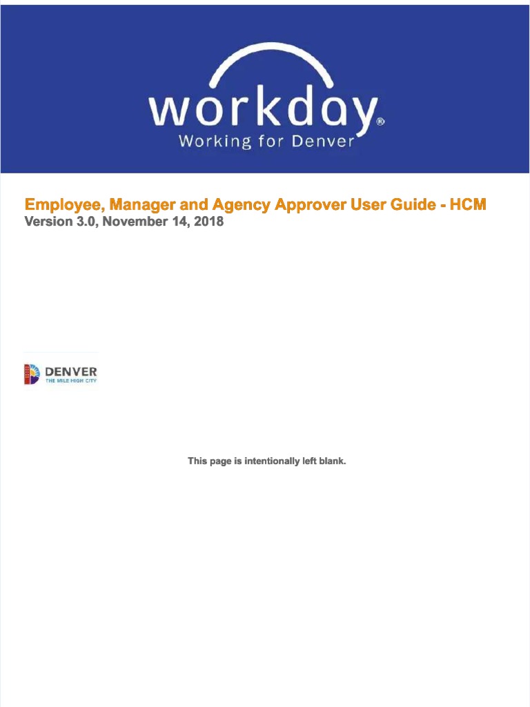Workday HCM Userguide PDF | PDF