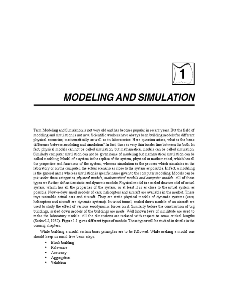System Modelling and Simulation 22 250 | PDF