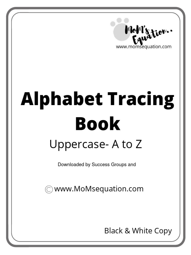 Alphabet A Z Tracing Worksheet Book | PDF