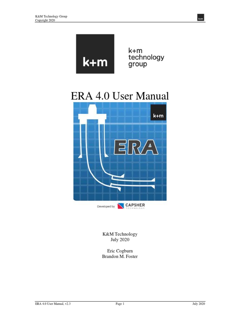 ERA4 User Manual v2.3 | PDF
