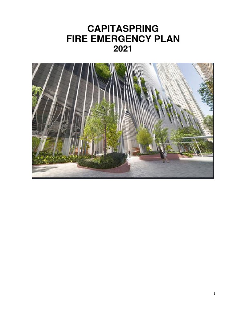 Capitaspring Fire Emergency Plan | PDF