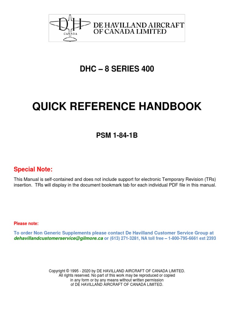 Q400 QRH | PDF