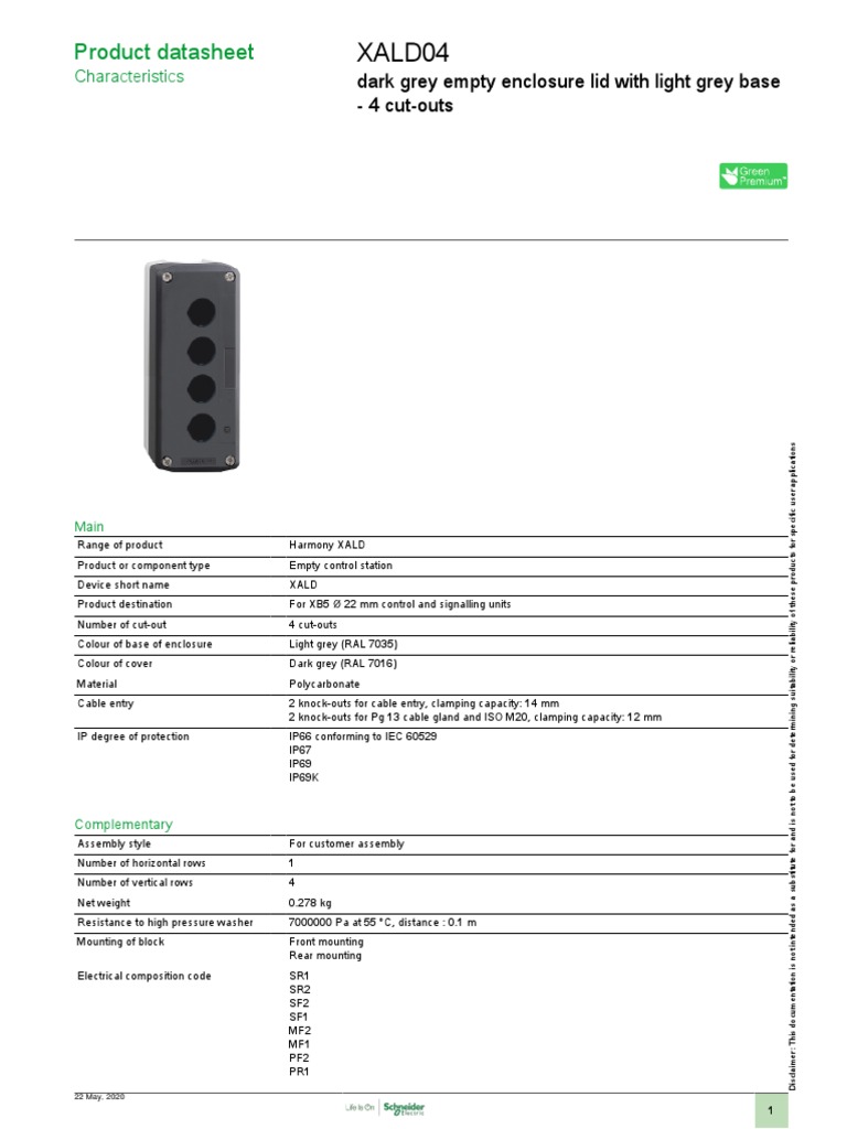 Harmony XALD_ XALK_XALD04 | PDF