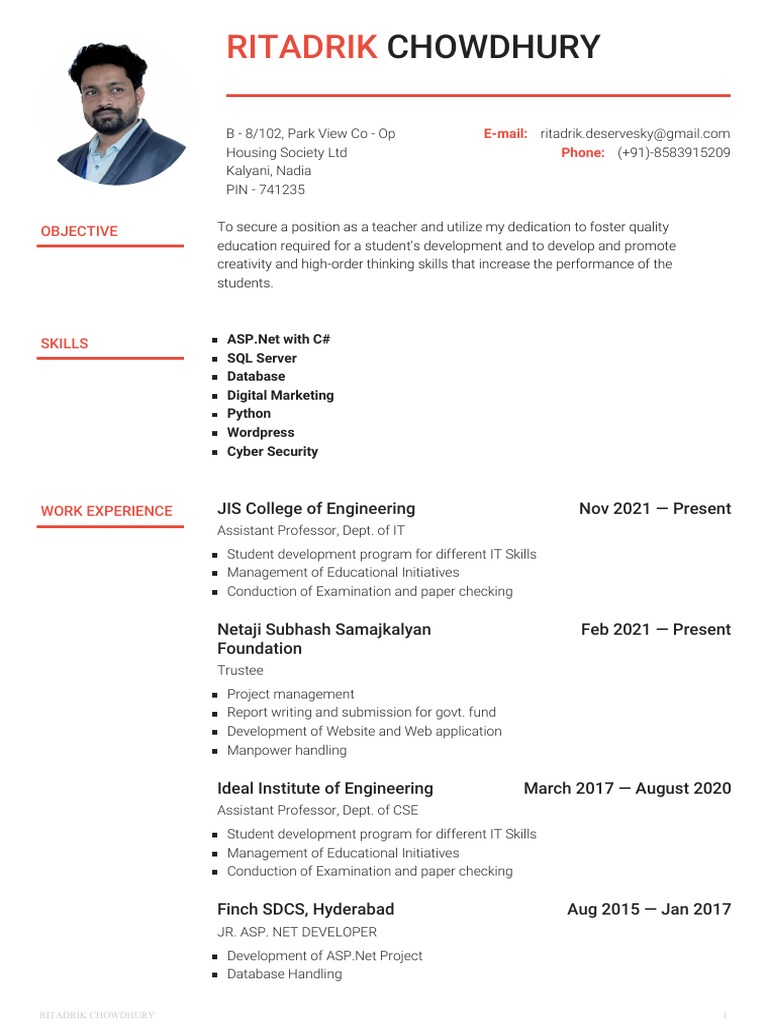 Ritadrik CV 2023 | PDF