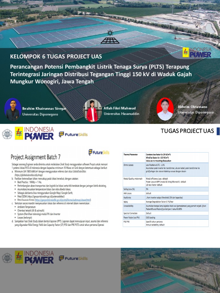 The Floating Solar Power Plant (FSPP) | PDF