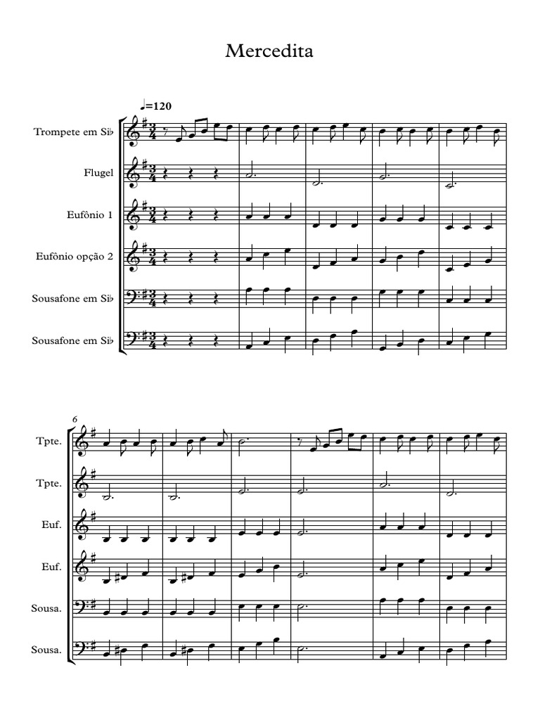 Mercedita - Partitura completa | PDF