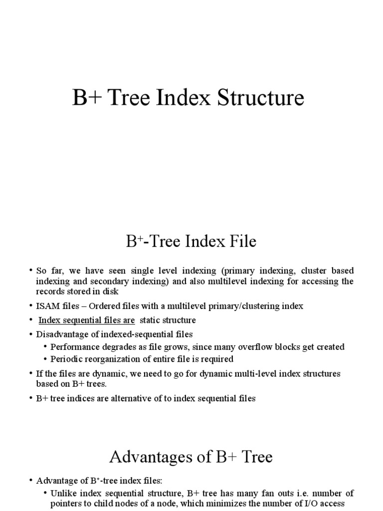 B Tree | PDF