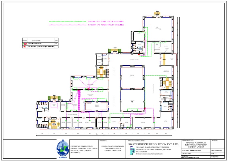 Electrical Ups Power Conduit Layout | PDF