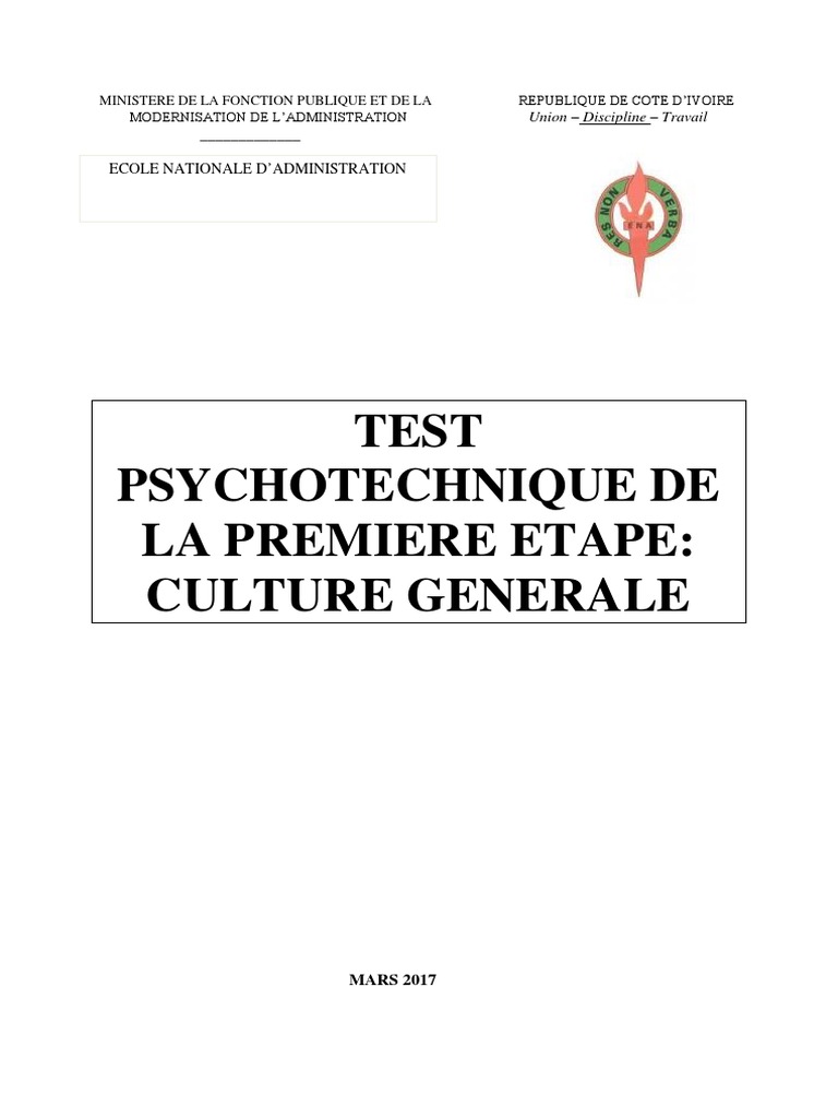 GS Culture Generale 1 Ena | PDF
