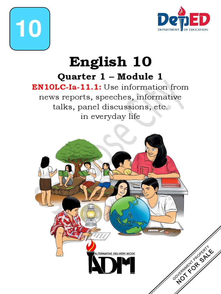 English10 - Quarter 1 Week 1 Module | PDF
