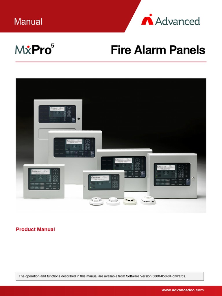 Advanced MXPro 5 Fire Panel Manual | PDF | Electromagnetic ...