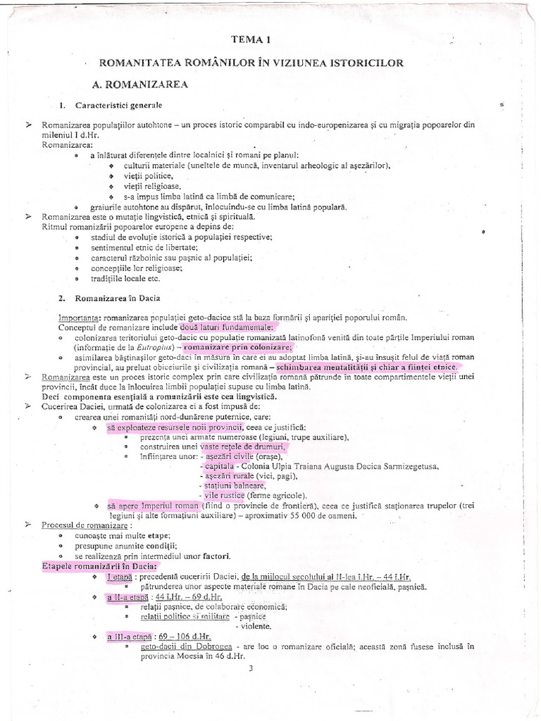 Sinteze ISTORIE Bacalaureat | PDF