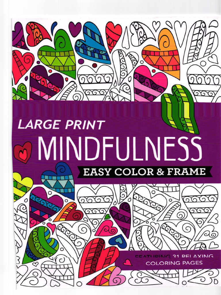 New Seasons Large Print Mindfulness Coloring Book | PDF