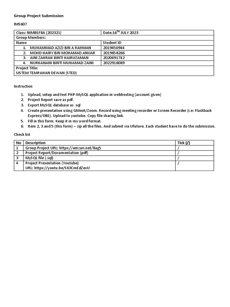 Final Project Submission Form ICM607 | PDF