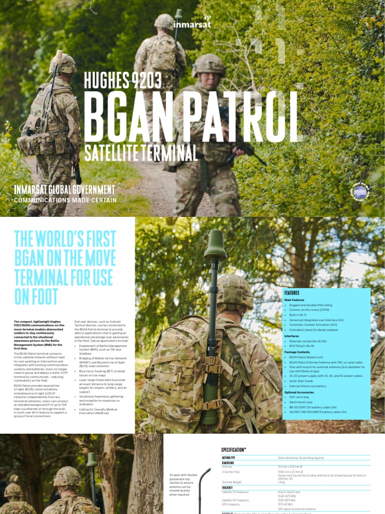 BGAN Patrol Terminal Overview | PDF | Cable Television | Wi Fi