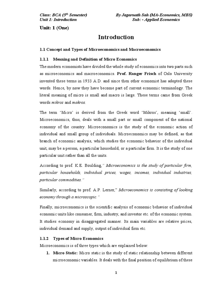 Unit 1 Introduction | PDF Unit 1 Introduction | PDF