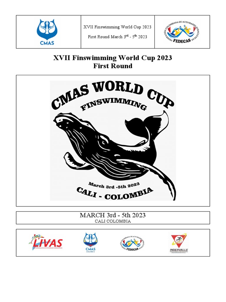 006319-1-Finswimming World Cup Rules 2023 Round 1 | PDF