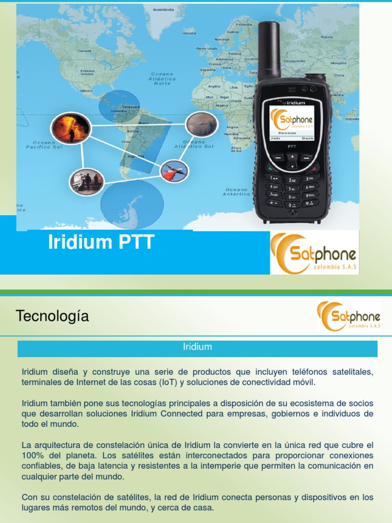 Presentacion Iridium PTT | PDF