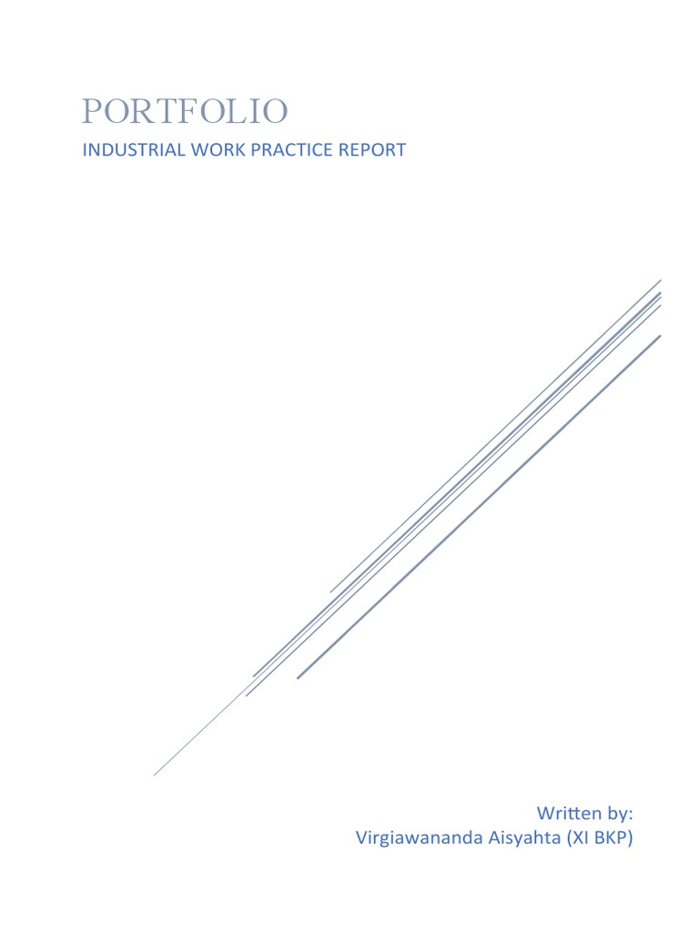 Industrial Work Practice Report | PDF | Career & Growth | Art