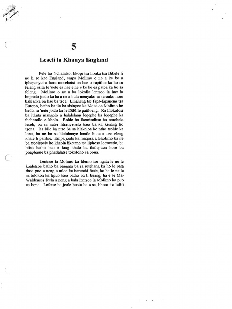 5 Leseli Le Khanya England | PDF 5 Leseli Le Khanya England | PDF