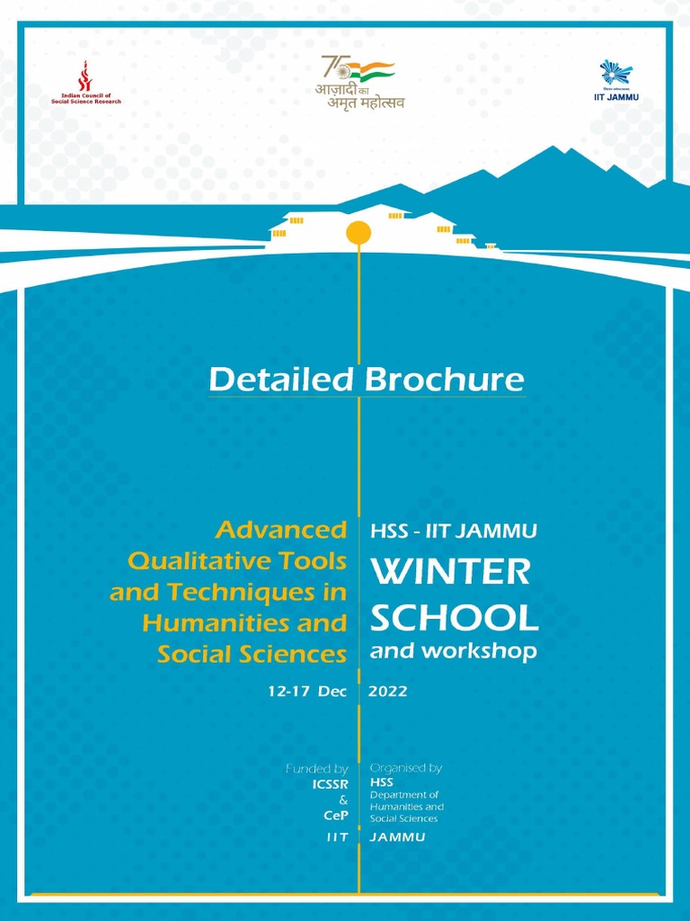 IIT Jammu Winter School | PDF