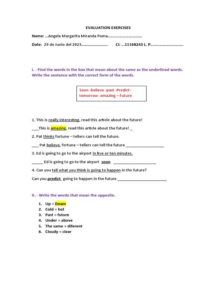 Evaluation Units 11-12-1 | PDF