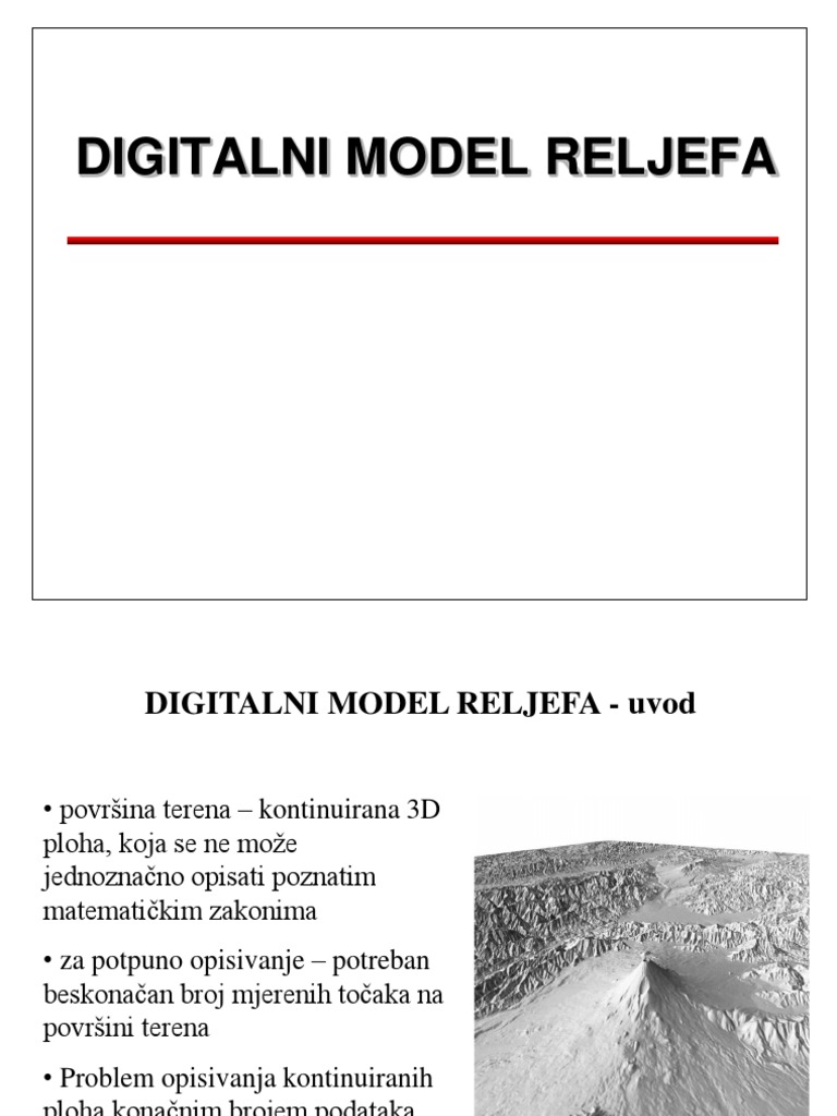 Digitalni Model Reljefa | PDF