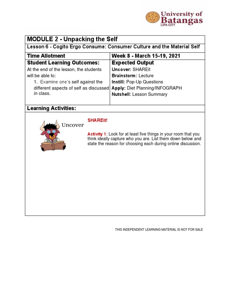 Ilm 1-Us-Module 2-Lesson 6 | PDF