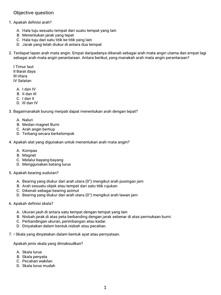 Geografi - Geografi F1 Bab 1 - 2022 | PDF